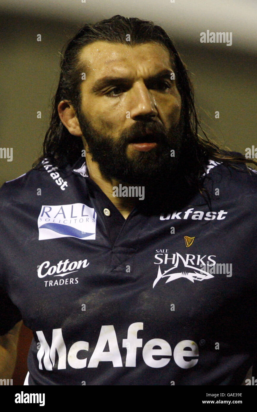 Rugby Union - EDF Energy Cup - Sale Sharks v Bath - Edgeley Park Stock ...