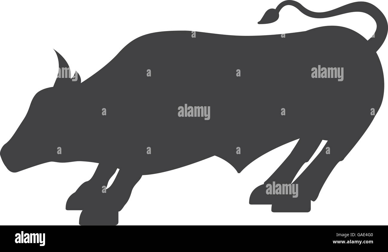 stock bull isolated icon design Stock Vector Image & Art - Alamy