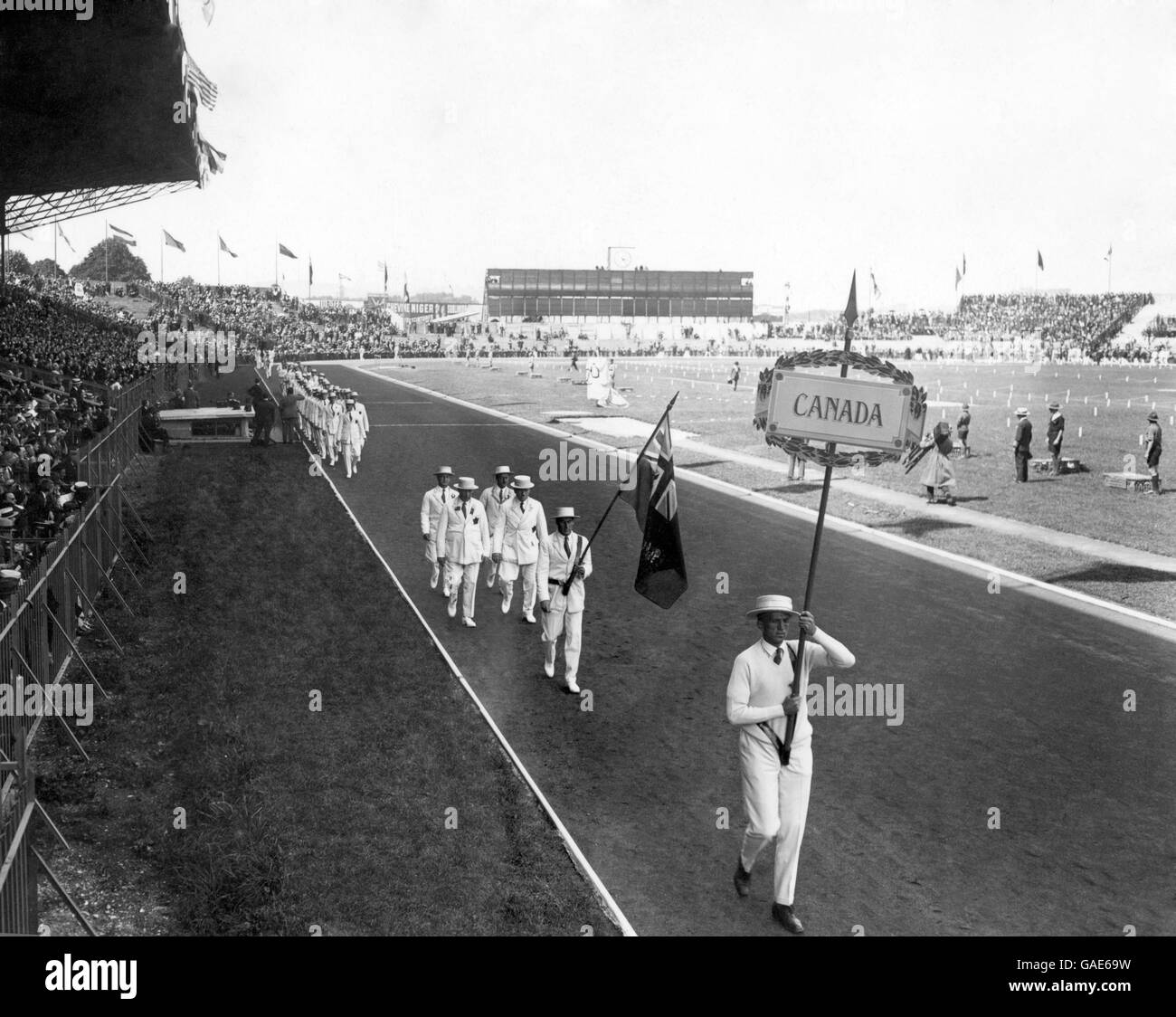 Paris 1924 Olympic Games - Opening Ceremony - Colombes Stadium Stock ...