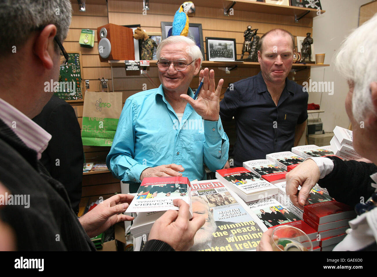 Republican James Monaghan signs copies of his new book Colombia Jail ...