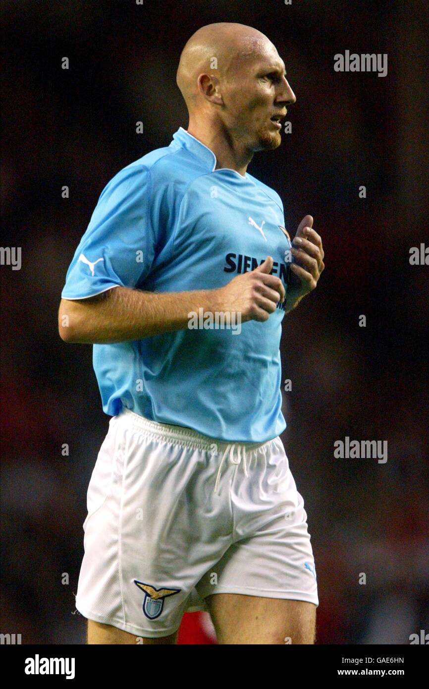 Lazios jaap stam during the friendly against liverpool hi-res stock ...