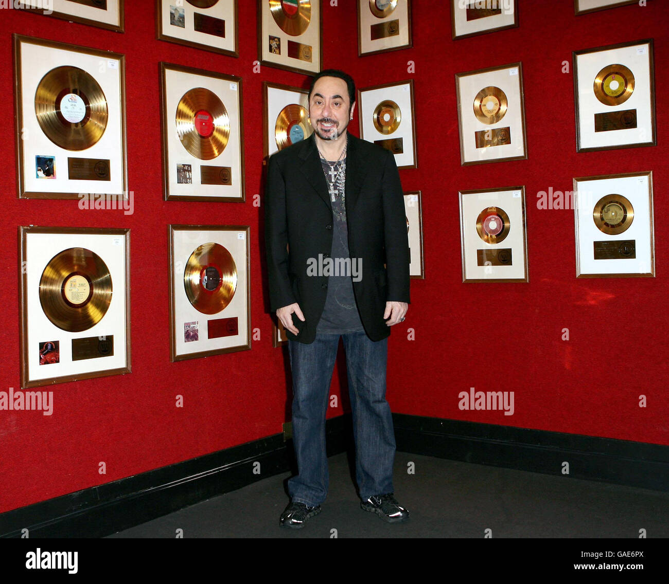 David Gest poses with his Entertainment Collection prior to it's ...