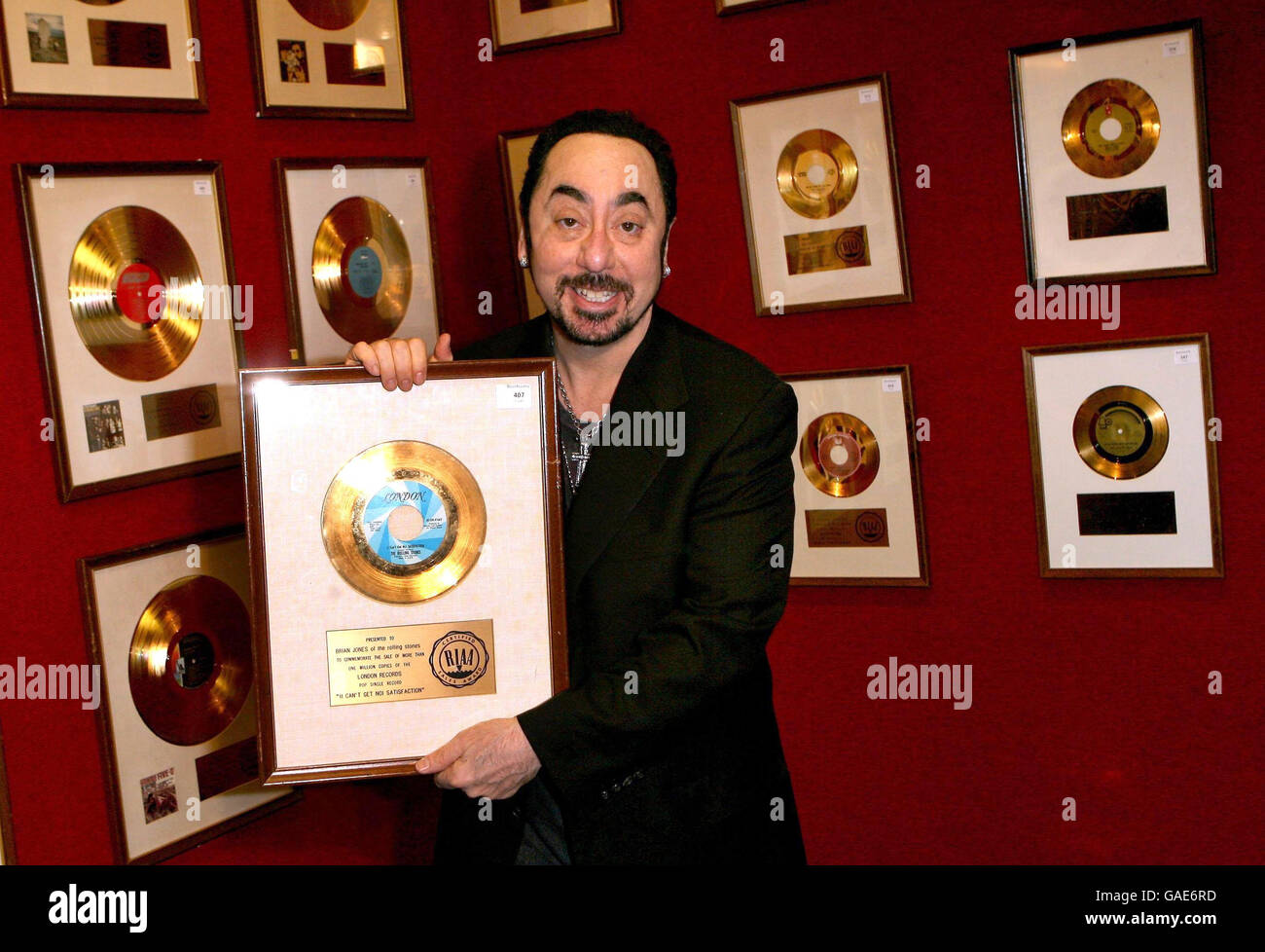 David Gest poses with his Entertainment Collection prior to it's ...