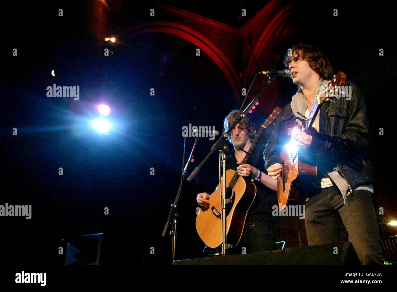 Special guests Razorlight performing on stage at the Union Chapel in ...