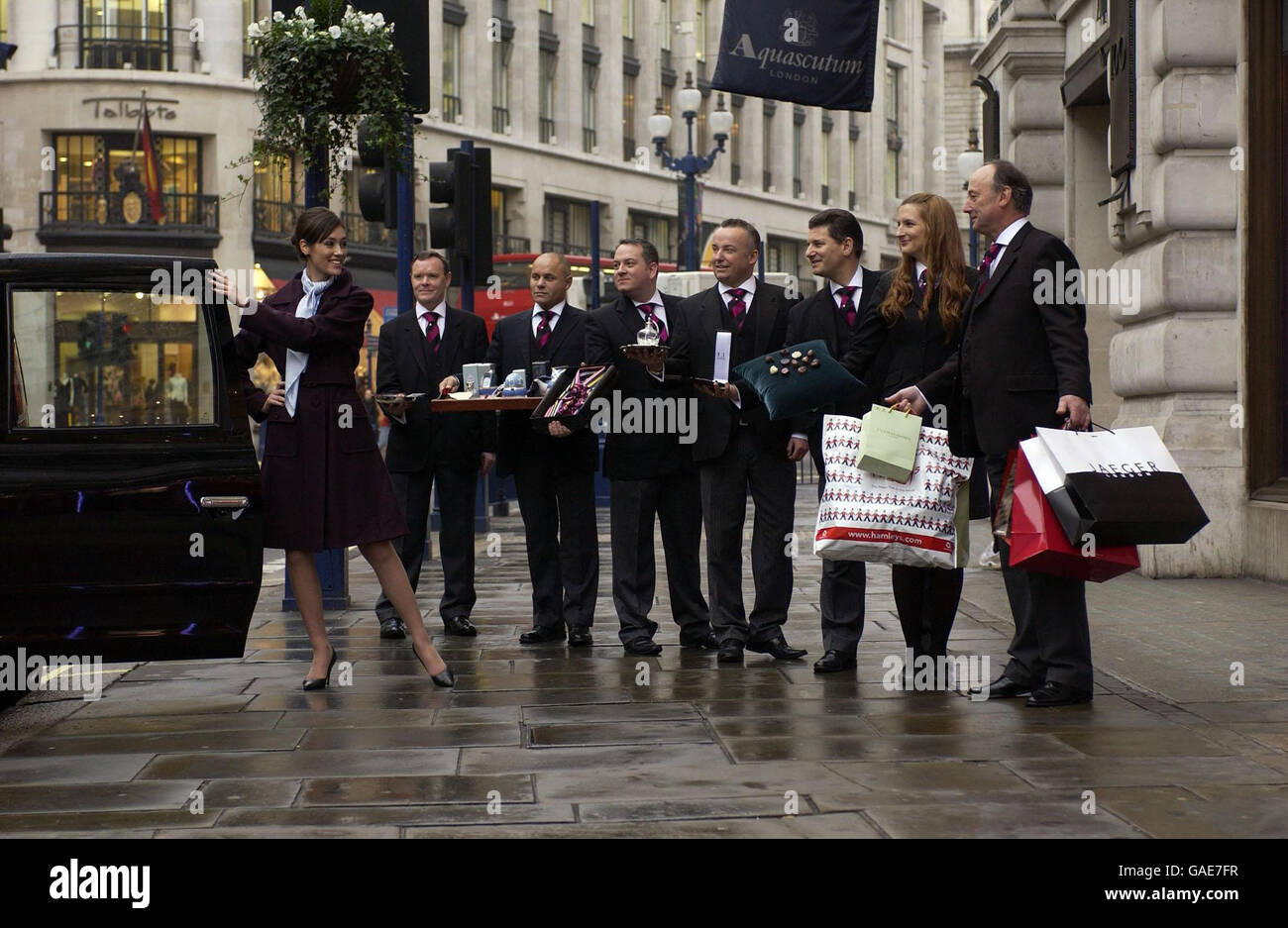 Regent Street launches the 'Magnificent Seven Butlers Stock Photo - Alamy