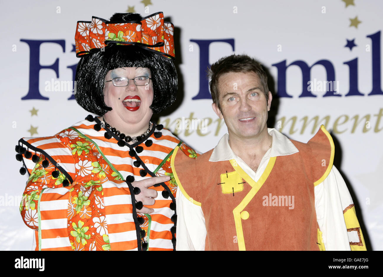 Eric Potts (left) and Bradley Walsh during a photocall to launch First ...