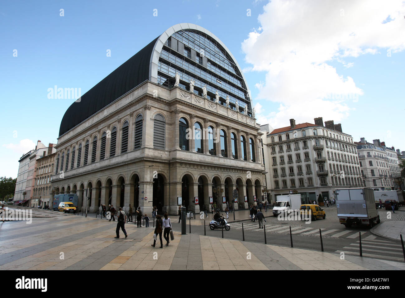 France Travel Stock. A general view of the Nouvel Opera House in Lyon ...