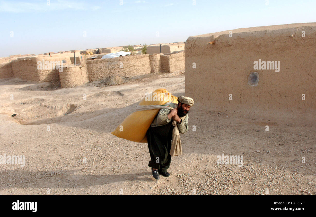 Carries food royal marine commandos patrol area hi-res stock ...