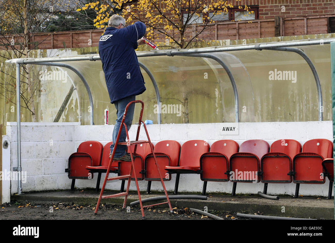 Soccer - Harrogate Prepare For FA Cup Match - Station View Stock Photo ...