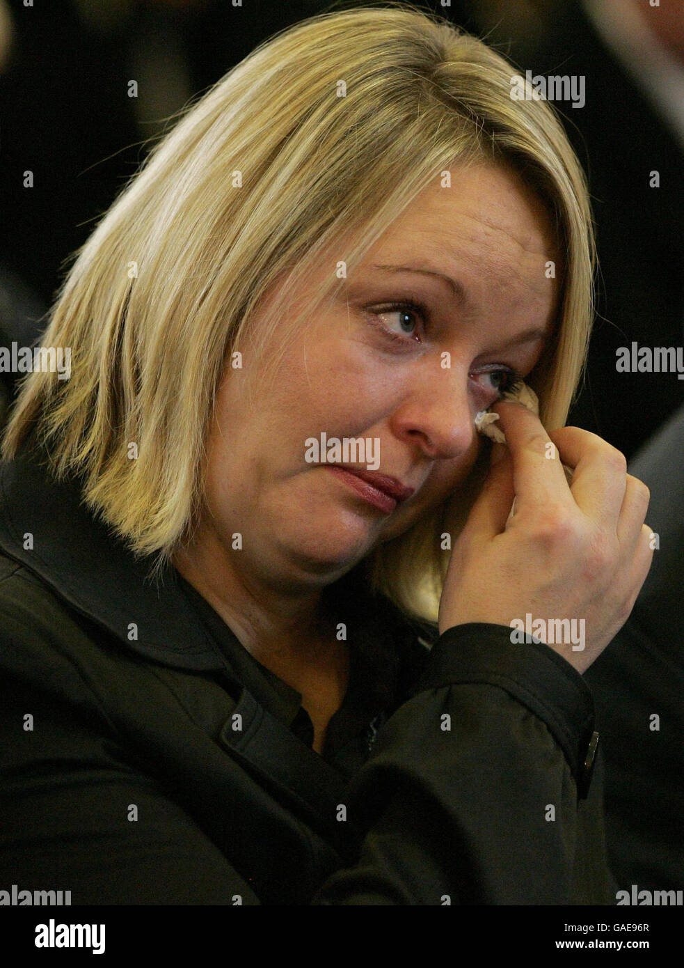 Sharon Brown, Vicky Hamilton's sister wipes away tears during Vicky's ...
