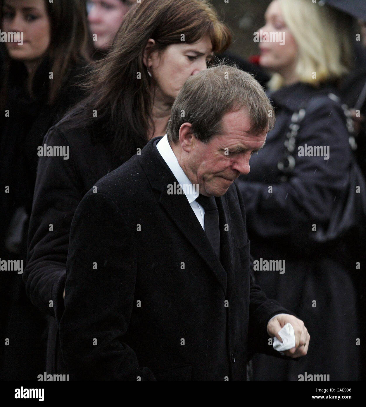 Michael Hamilton, father of Vicky Hamilton, after the funeral of ...