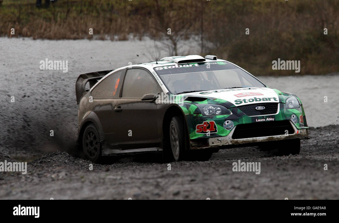 Jari-Matti Latvala of Finland in the Ford Focus RS WRC 06 in Walters ...