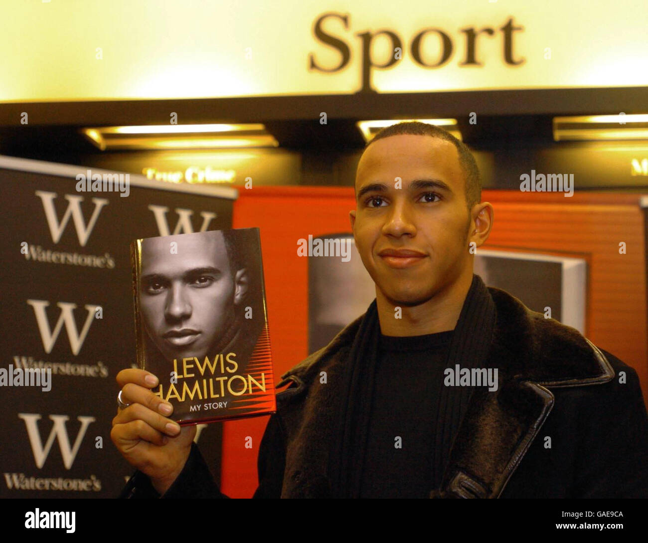 Lewis Hamilton book signing Stock Photo - Alamy
