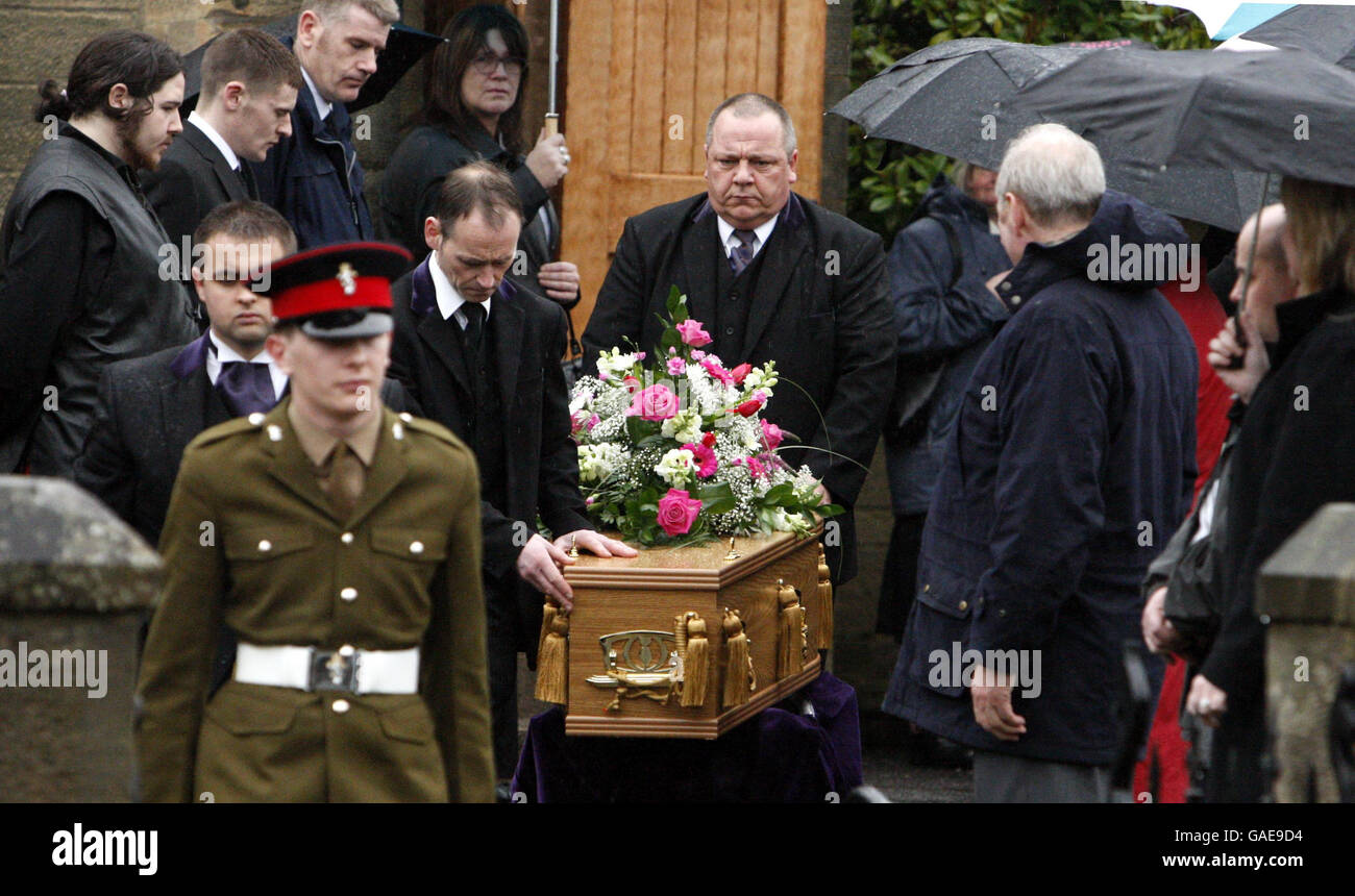 Vicky Hamilton funeral Stock Photo - Alamy