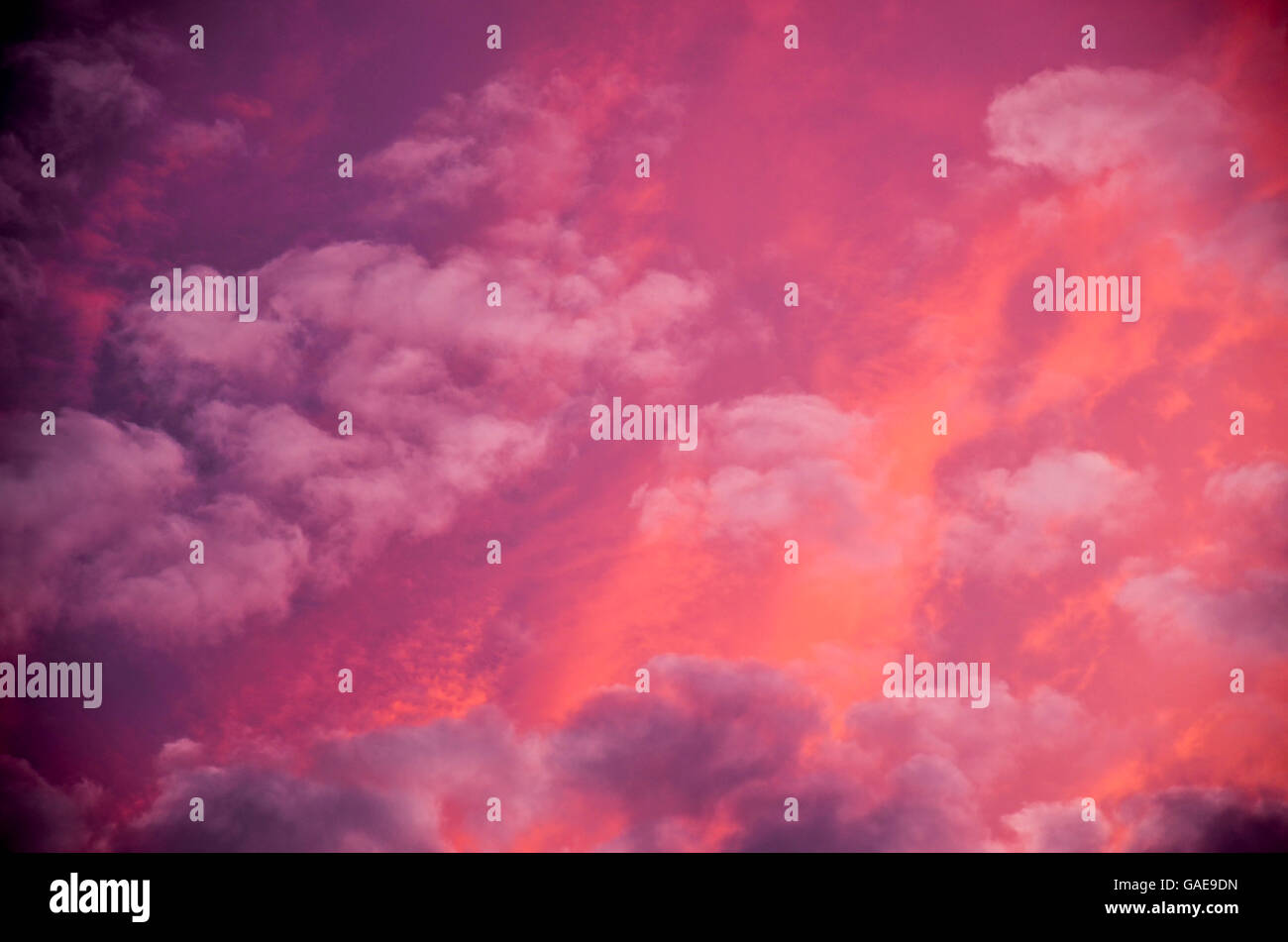 The sunset sky over Brighton beach Stock Photo - Alamy