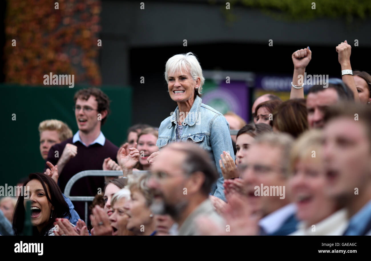 Judy murray celebrates hi-res stock photography and images - Alamy