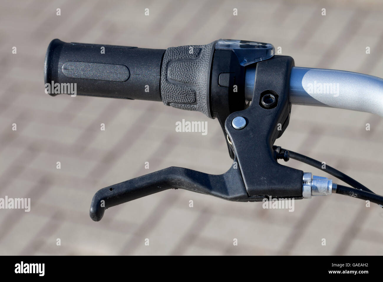 Bike handles close up hi-res stock photography and images - Alamy