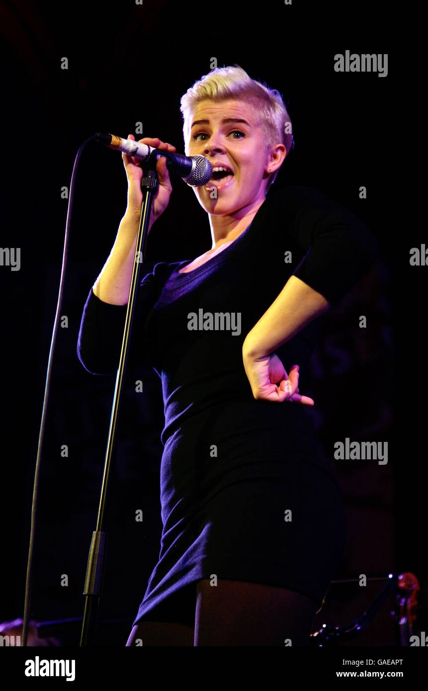 Robyn performing on stage at the Union Chapel in Islington, north ...