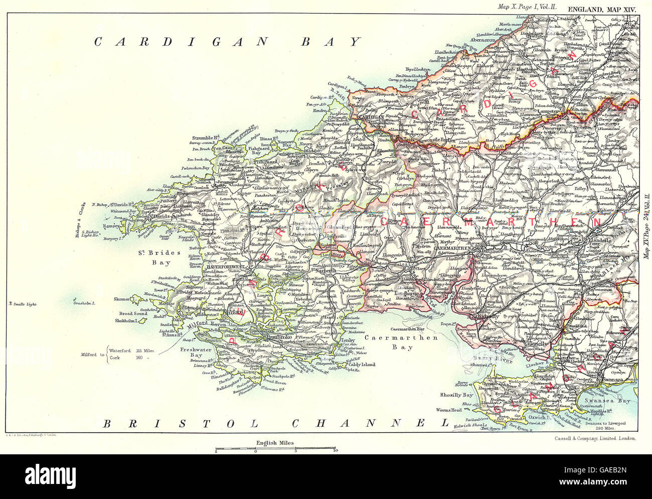 Map of gower hi-res stock photography and images - Alamy