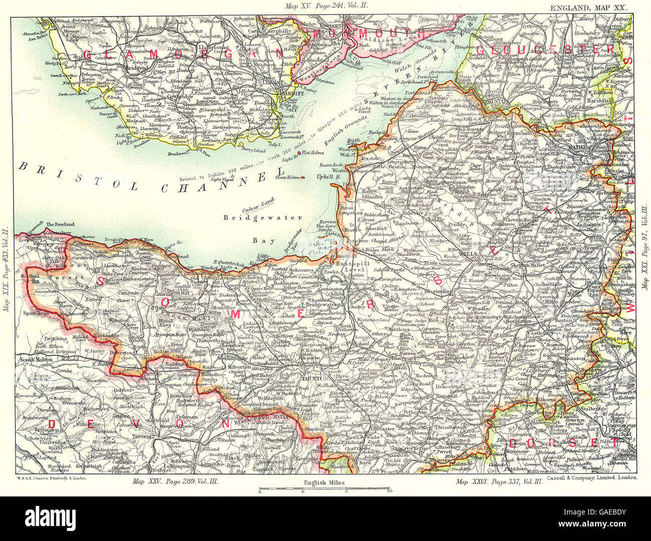 Bristol channel map hi-res stock photography and images - Alamy