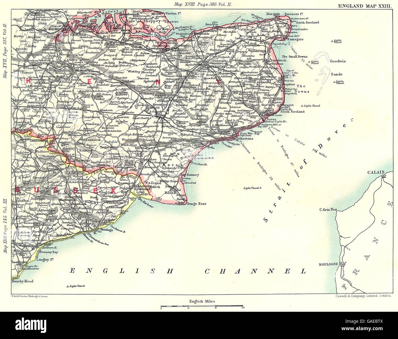 KENT & EAST SUSSEX COAST: Dover Rochester Chatham Maidstone Canterbury ...