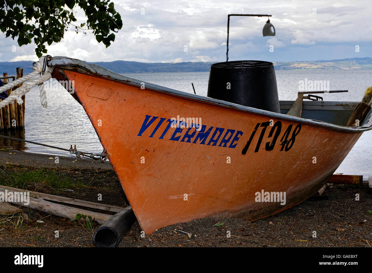 Dinghy orange boat hi-res stock photography and images - Alamy