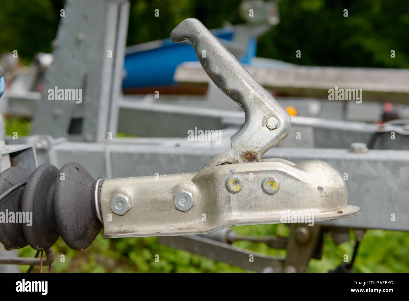 A close-up trailer hook Stock Photo - Alamy