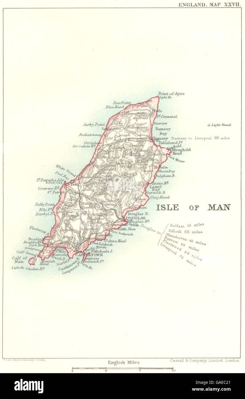 Map of castletown hi-res stock photography and images - Alamy
