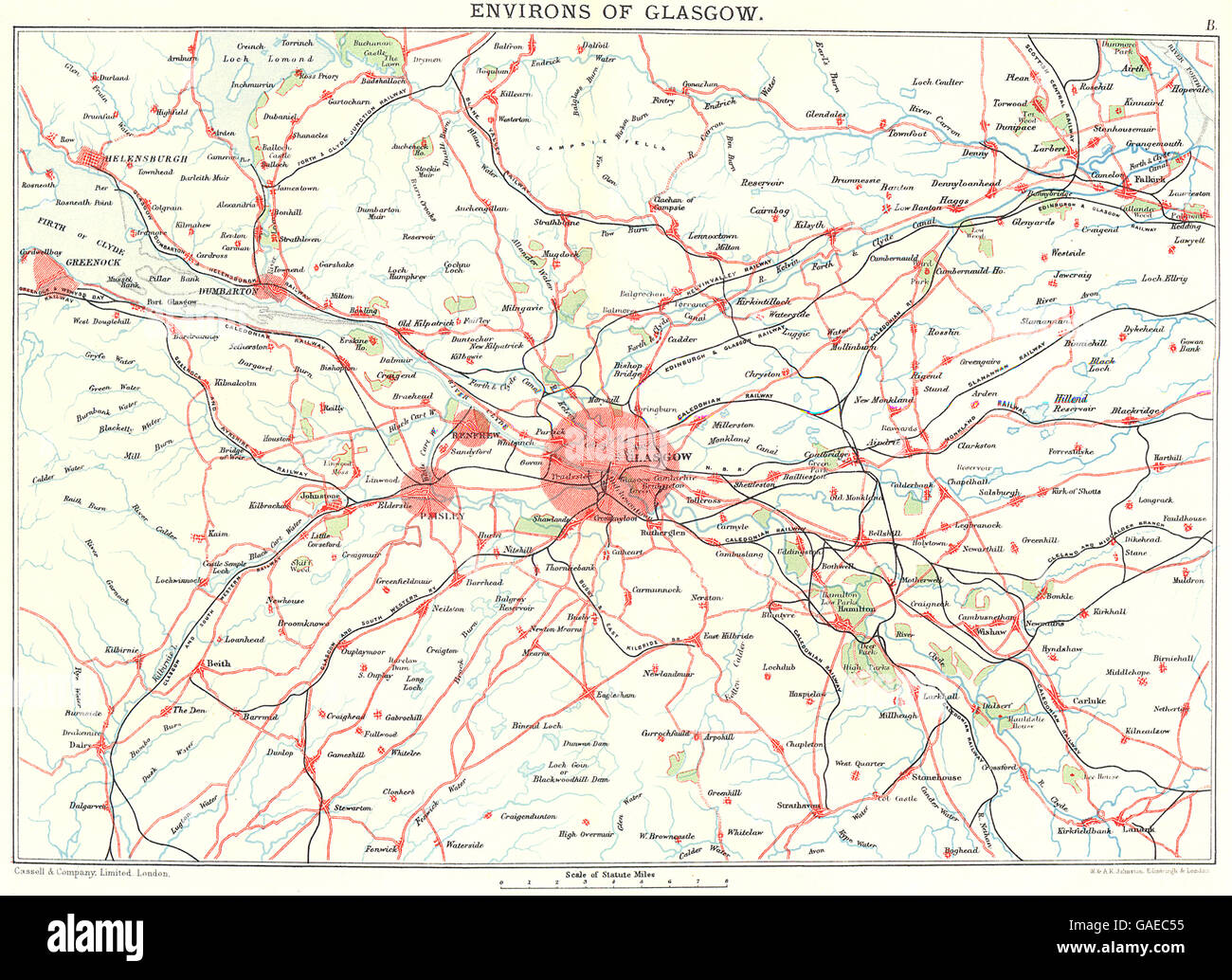 Map of paisley hi-res stock photography and images - Alamy