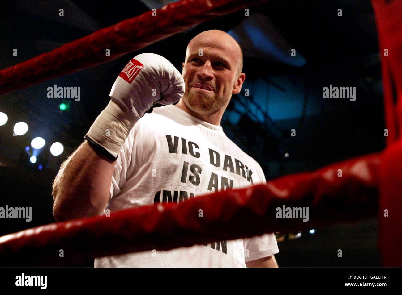 Challenger Dominic Negus in a confident mood before the bout which he ...