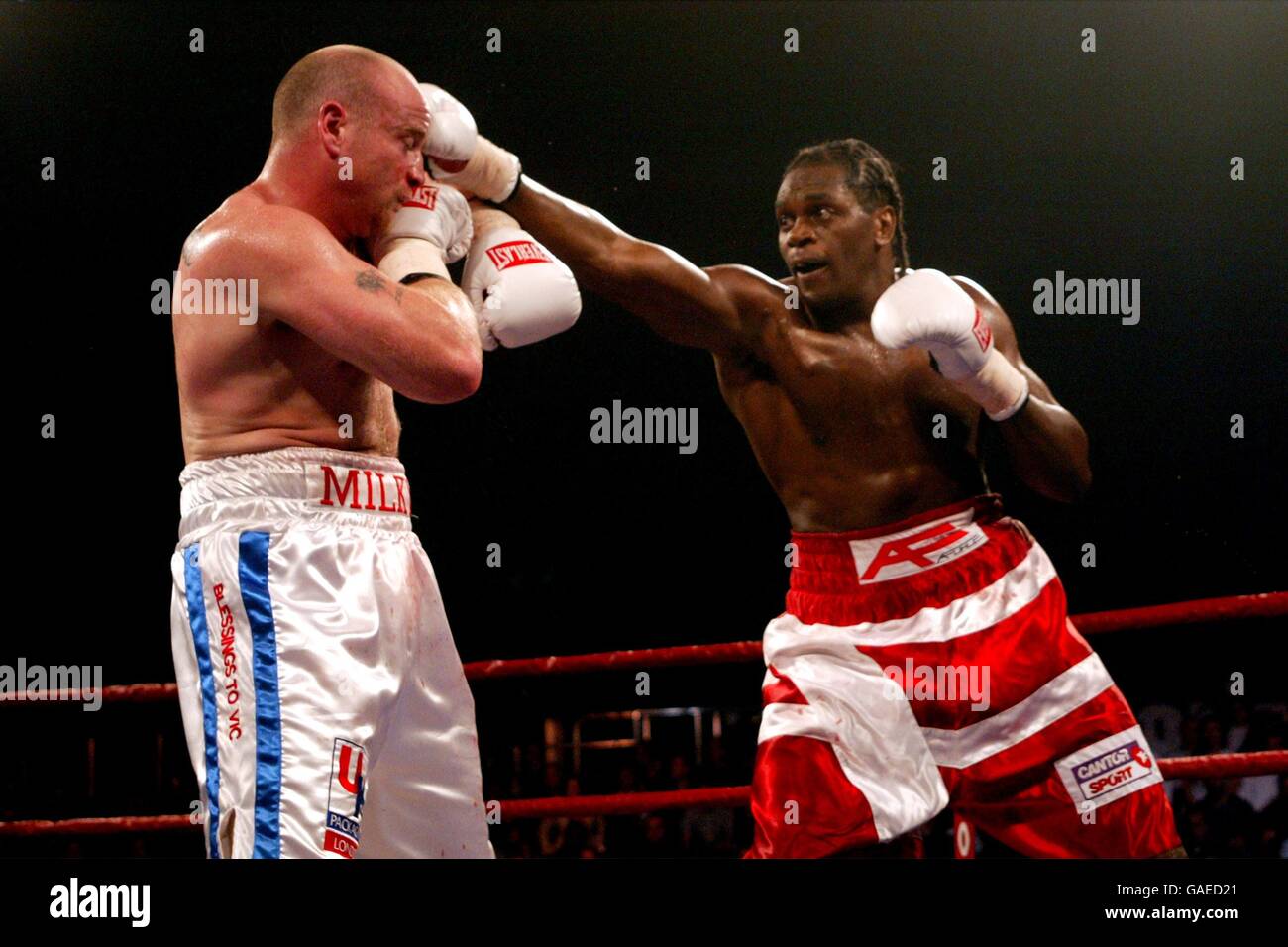 Boxing - Heavyweight Bout - Audley Harrison v Dominic Negus Stock Photo ...