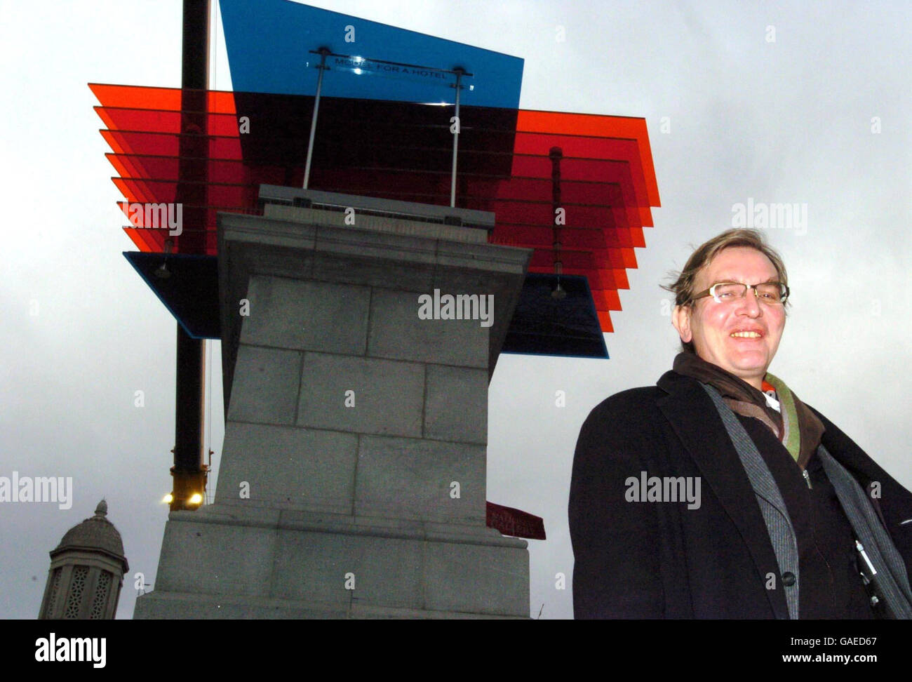 Model for a Hotel 2007, a sculpture by German artist Thomas Schutte, is ...