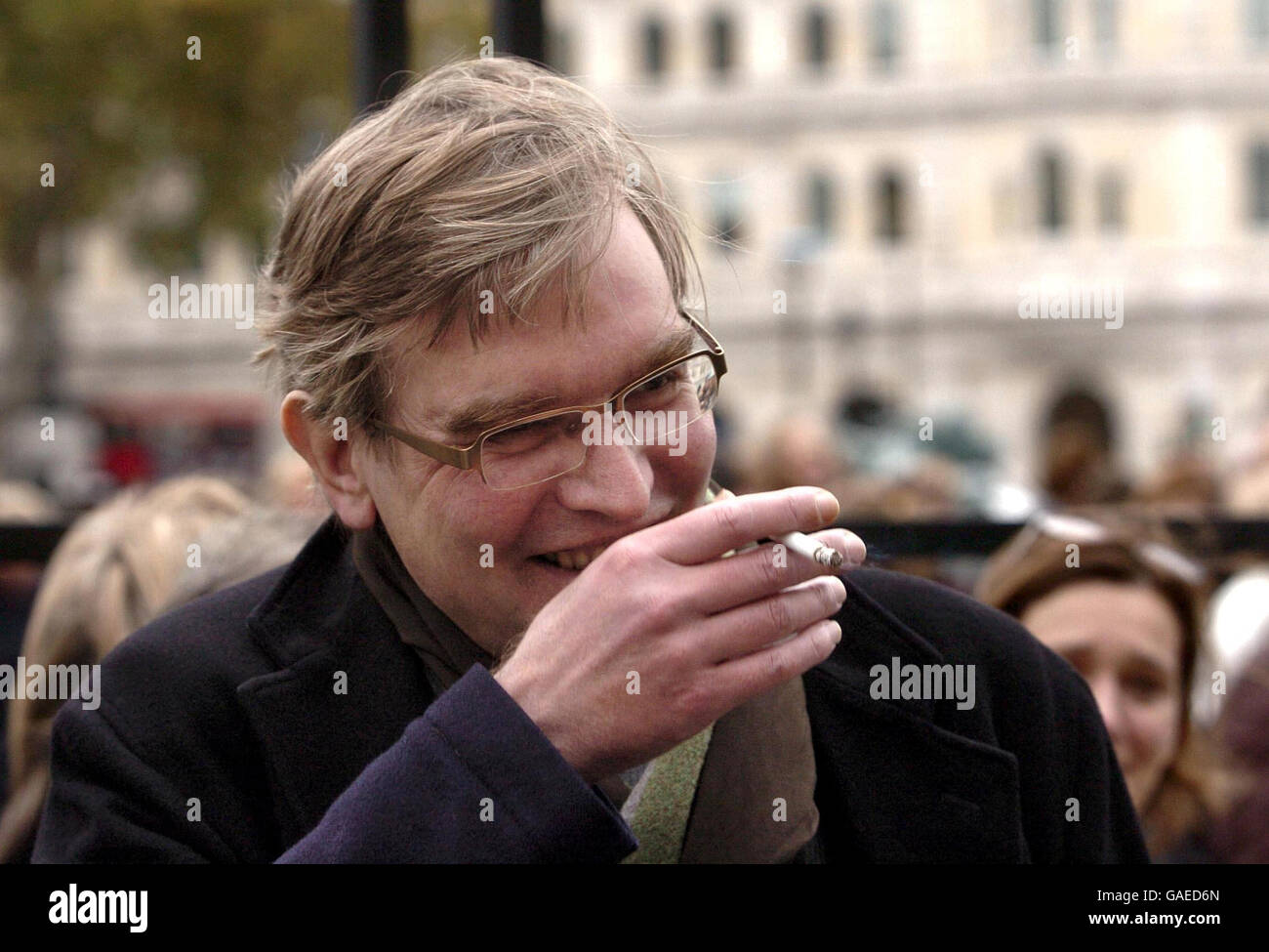 German artist Thomas Schutte attends the unveiling of his sculpture ...