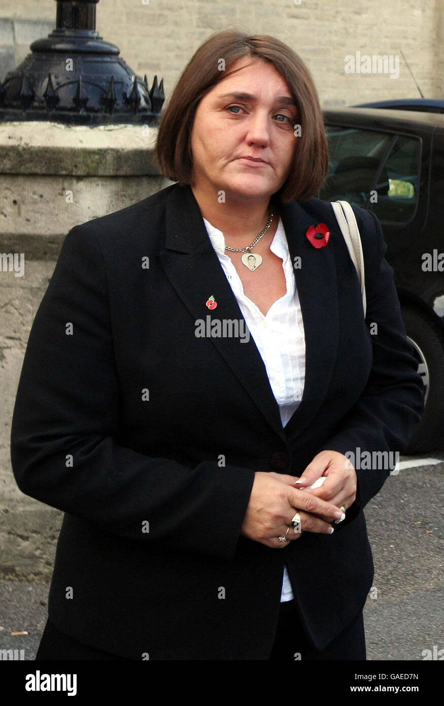 Rose Gentle talks to the media outside Oxford Coroner Court, where the ...