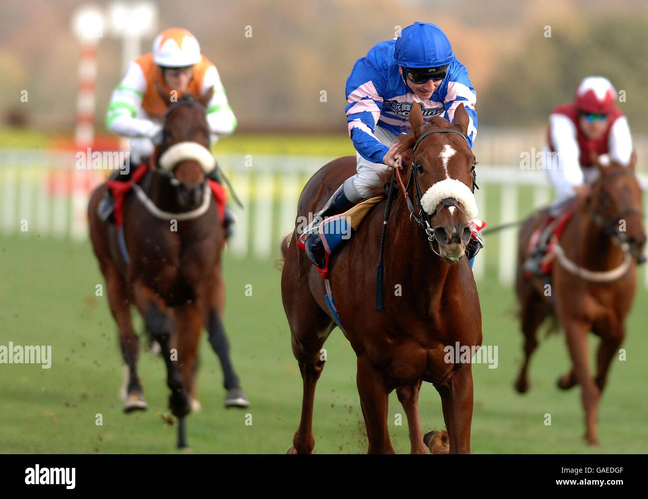 Seb Sanders on Incomparable (centre) wins the First Transforming Travel ...