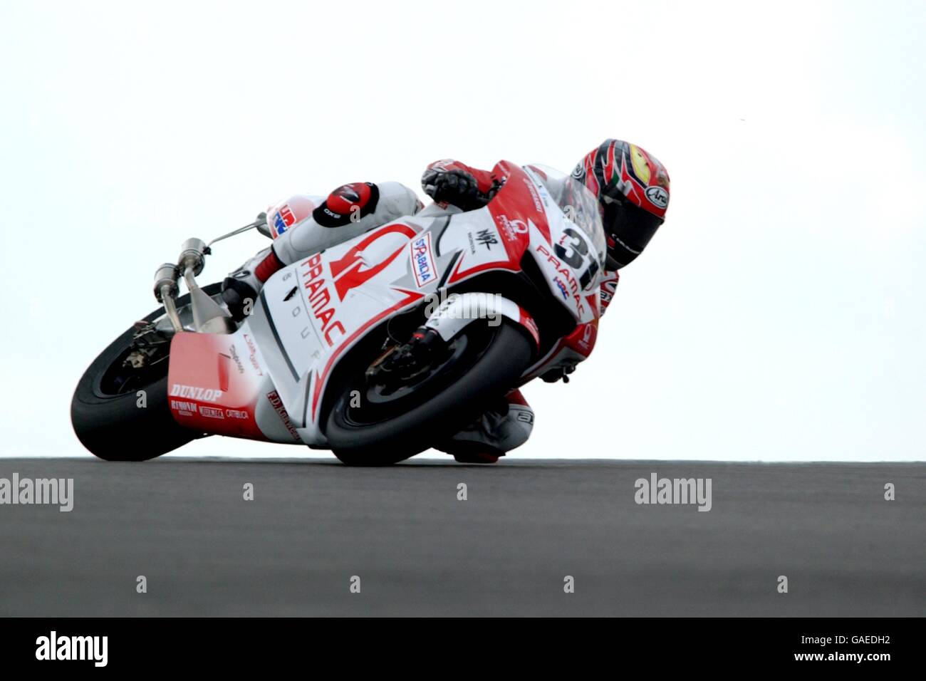 Tetsuya Harada during qualifying for the Moto GP race Stock Photo - Alamy