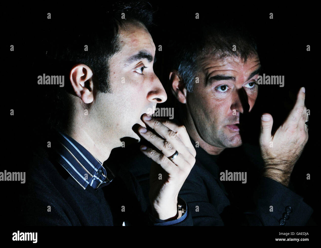 Lawyer Aamer Anwar and Tommy Sheridan (right) at the start of the ...