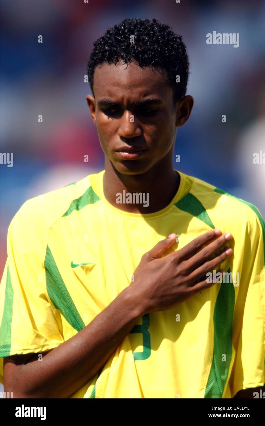International Soccer - Under 17 Tournament - England v Brazil. Leonardo ...