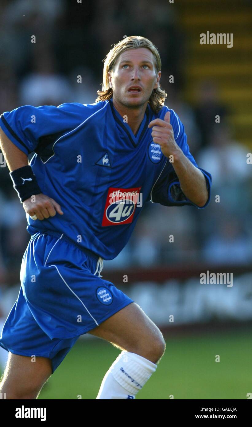 Birmingham City's Robbie Savage in action during his debut against ...