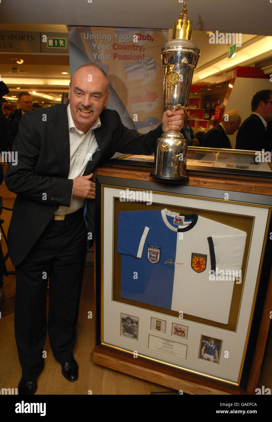 Former player and winner of the PFA player of the year, John Wark, pictured at The Football Sale ...