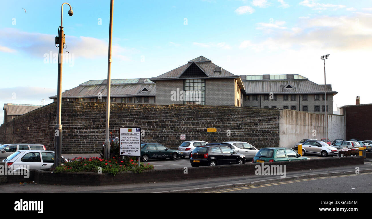 General view of Cardiff prison Stock Photo - Alamy