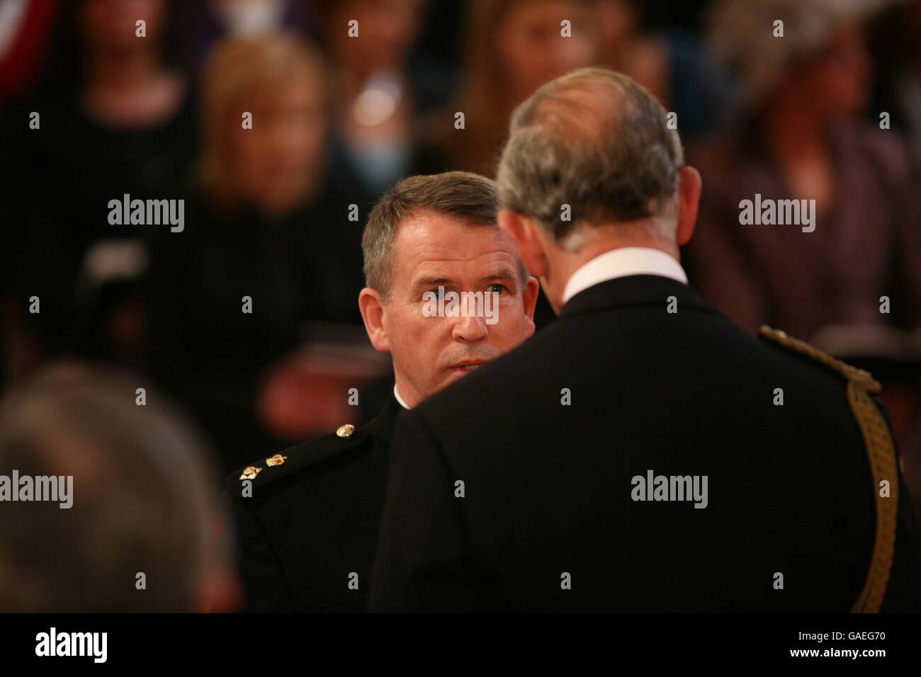 Lieutenant Colonel John Dawson is made an MBE by The Prince of Wales at ...