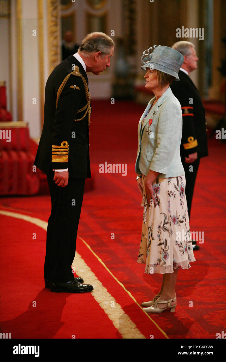 Warrant Officer Class 1 Michele Quaife is made an MBE by The Prince of ...