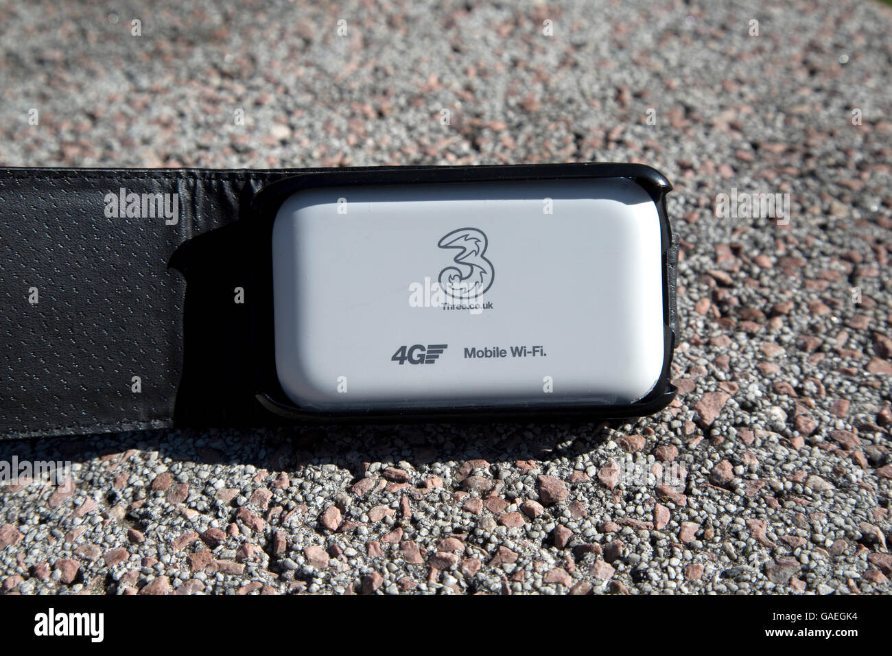 4G mobile wifi portable three router France Stock Photo - Alamy