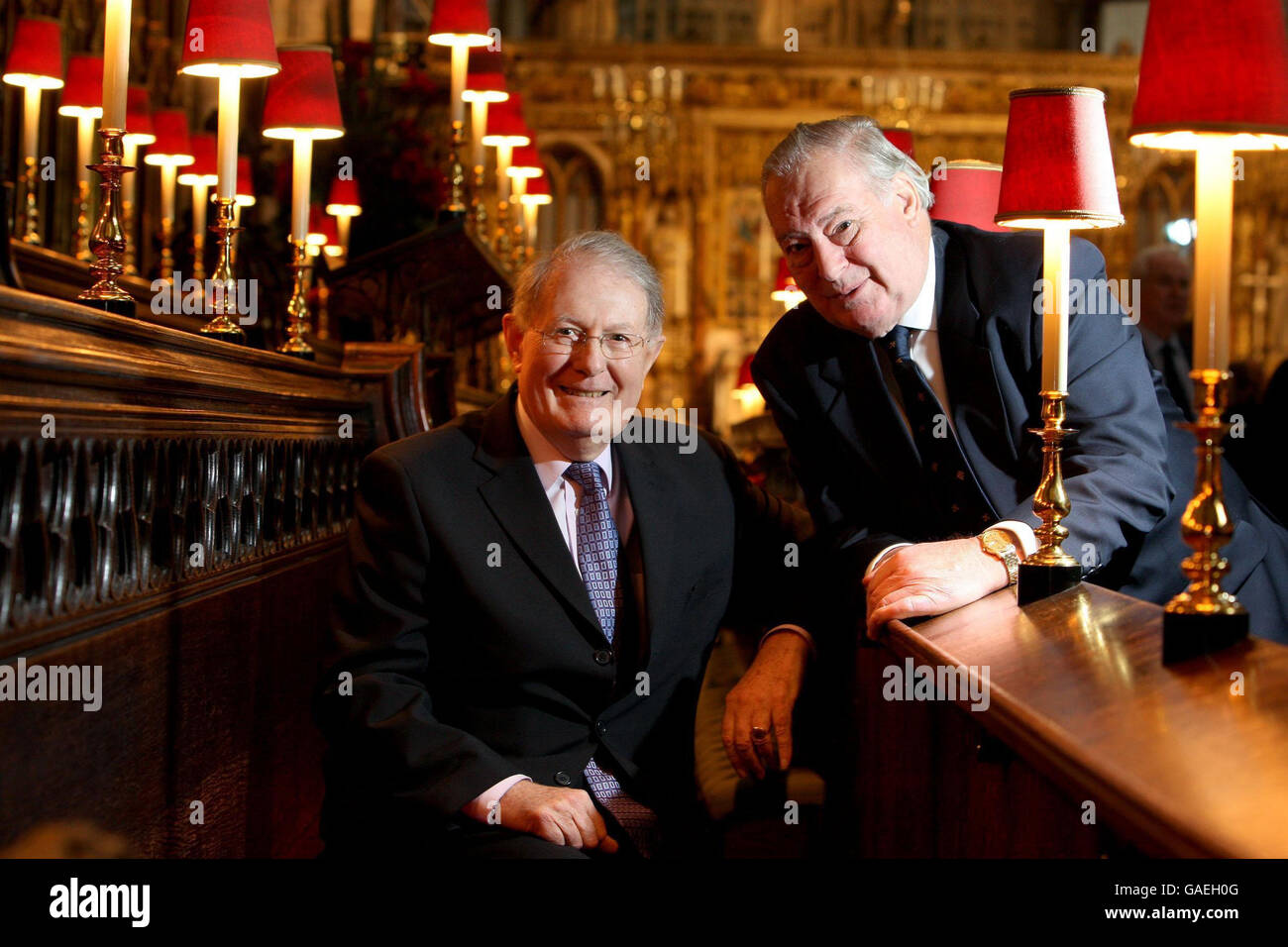 Choristers Peter Kirkby (left) and Graham Lack (right) who sang at the ...