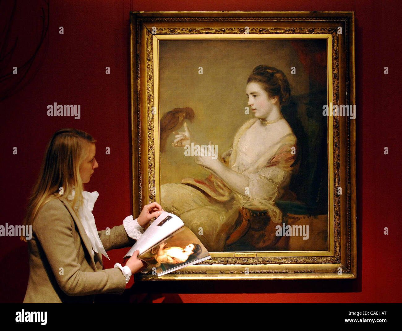Emmeline Hallmark, Head of British Paintings at Sotheby's with Portrait ...