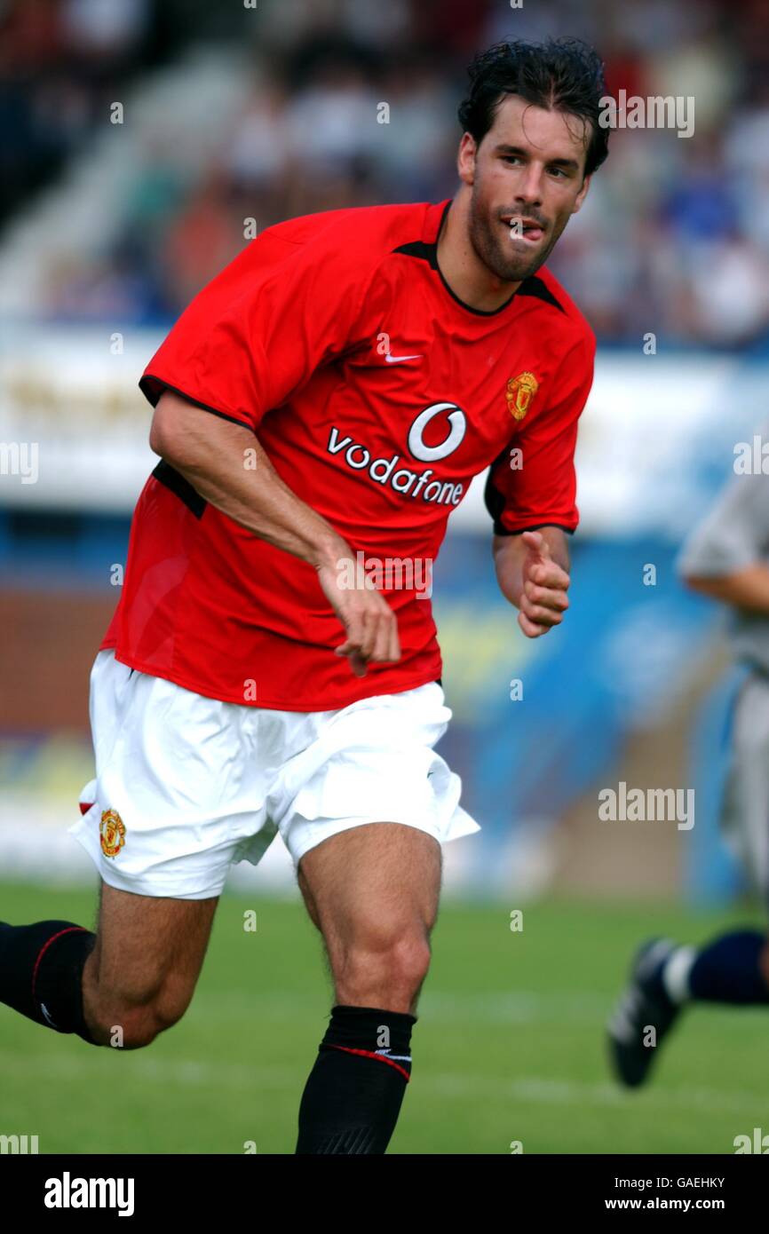 Soccer friendly chesterfield v manchester united hi-res stock ...