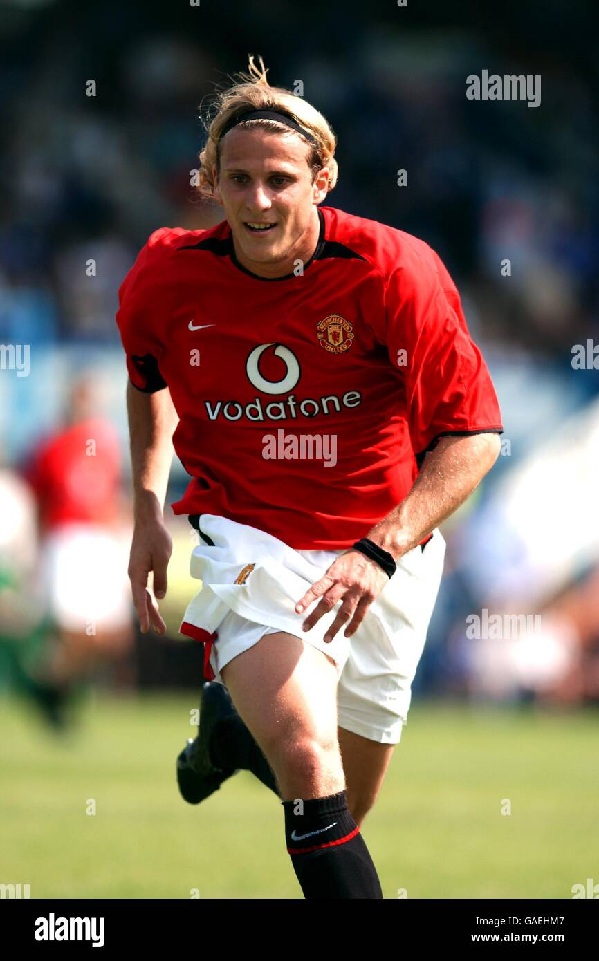 Soccer friendly chesterfield v manchester united hi-res stock ...