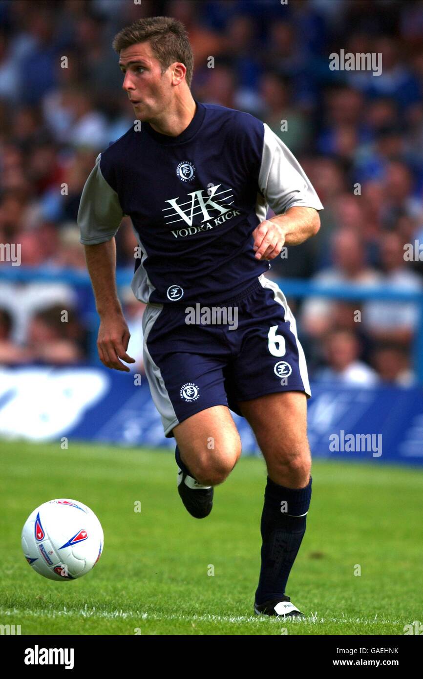 Soccer friendly chesterfield v manchester united hi-res stock ...