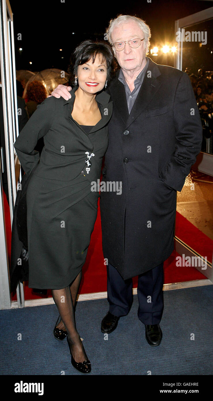 Michael Caine and wife Shakira arrive for UK Premiere of Sleuth at the ...